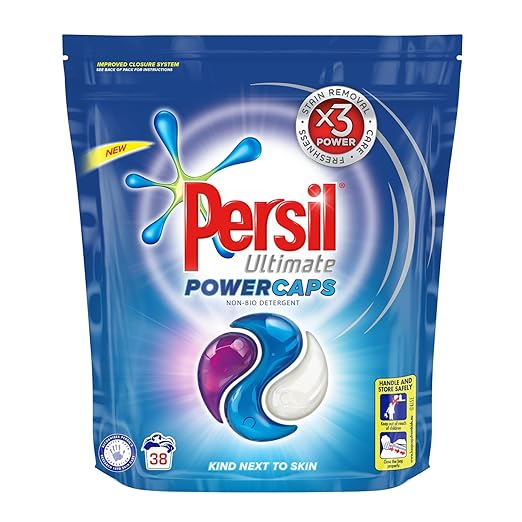 Persil Ultimate Non Bio Powercaps Laundry Detergent Capsules 38 Washes ...