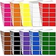 Amazon.com : 1000 Pieces Rectangular Colored Labels Stickers 3 x 2 Inch ...