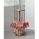 Amazon.com : Ghosthorn Fishing Rod Holders for Garage 360 Degree ...