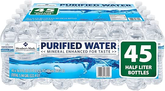 Amazon.com : Member's Mark Purified Bottled Water (Pack of 45) 16.9 Fl ...