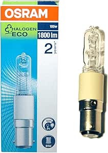 Osram Halogen Bulb Halolux Ceram Eco 100W 230V B15D: Amazon.ae