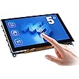 Amazon.com: waveshare 5inch Capacitive Touch Screen LCD Compatible with Raspberry Pi 5/4B/3B+/3A ...