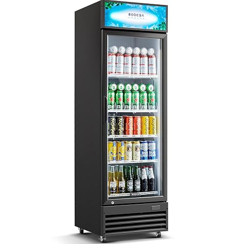 BODEGACOOLER Commercial refrigerators glass door fridge, 12.5 Cu. Ft ...