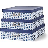 Amazon.com: Soul & Lane Decorative Storage Boxes with Lids, Paper ...