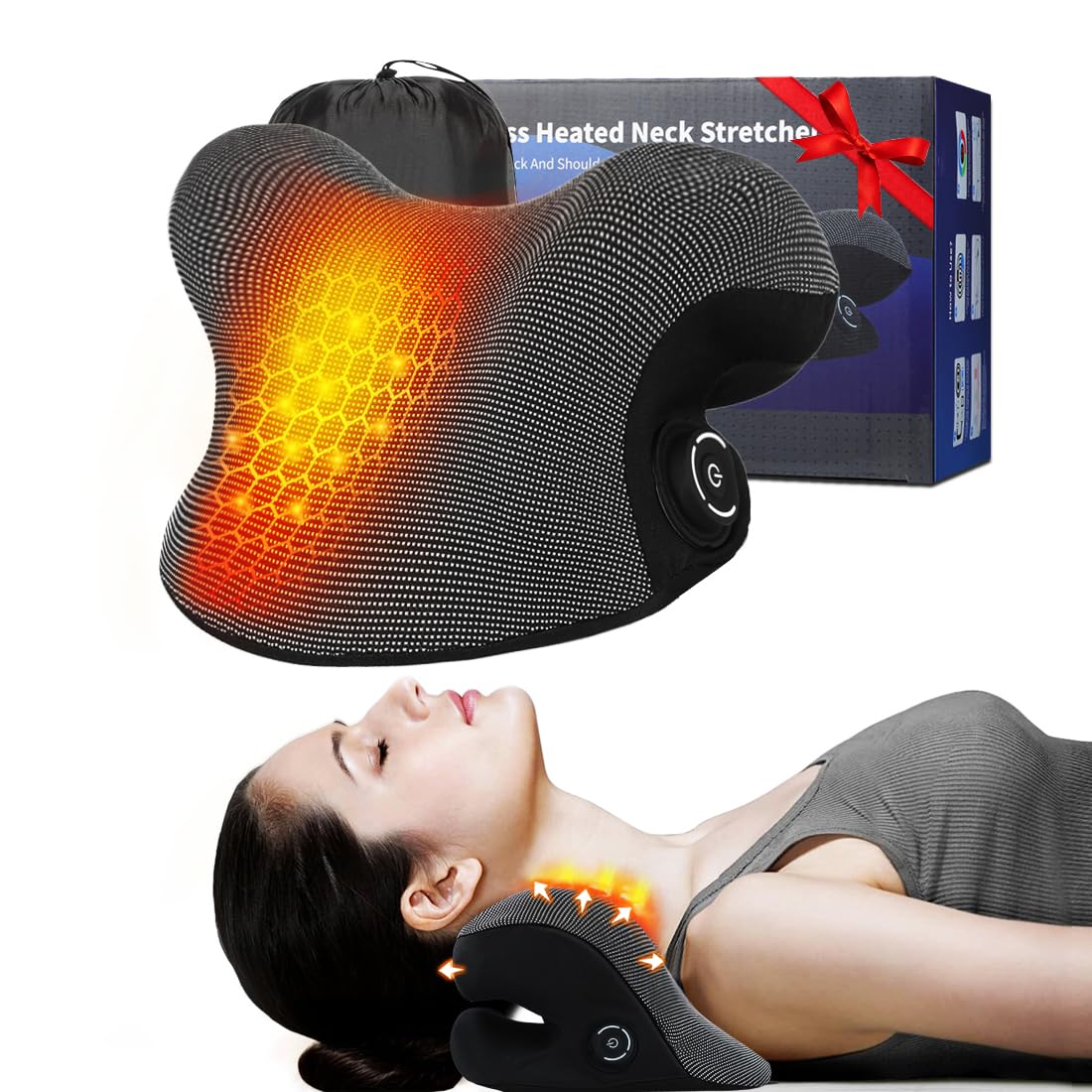 Mua Wireless Heated Neck Stretcher for Pain Relief, Portable Cordless ...