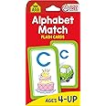 School Zone - Alphabet Match Flash Cards - Ages 4 and Up, Preschool to ...