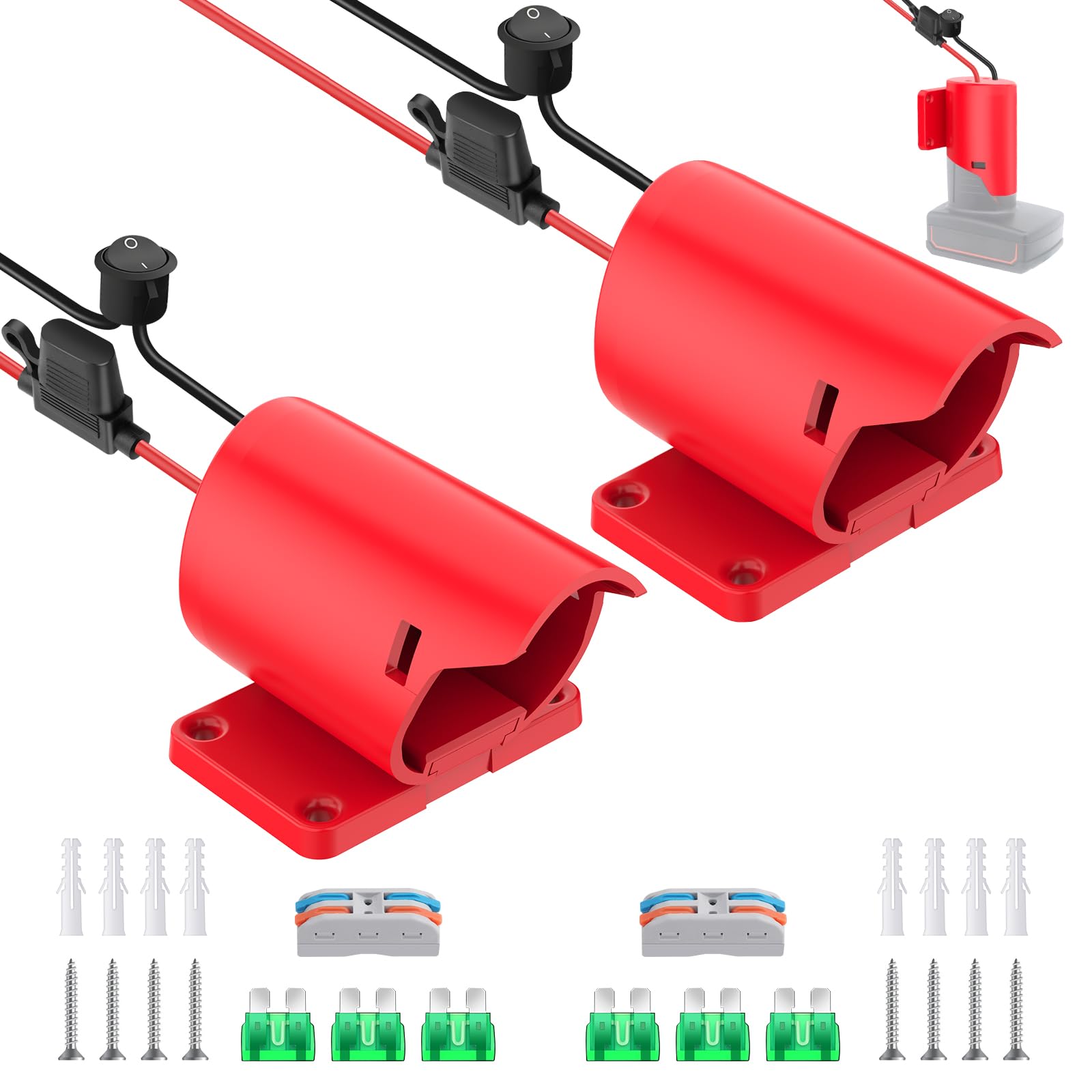 Mua 2 Packs Power Wheel Adapter for Milwaukee M12 Battery Adapter 12V ...