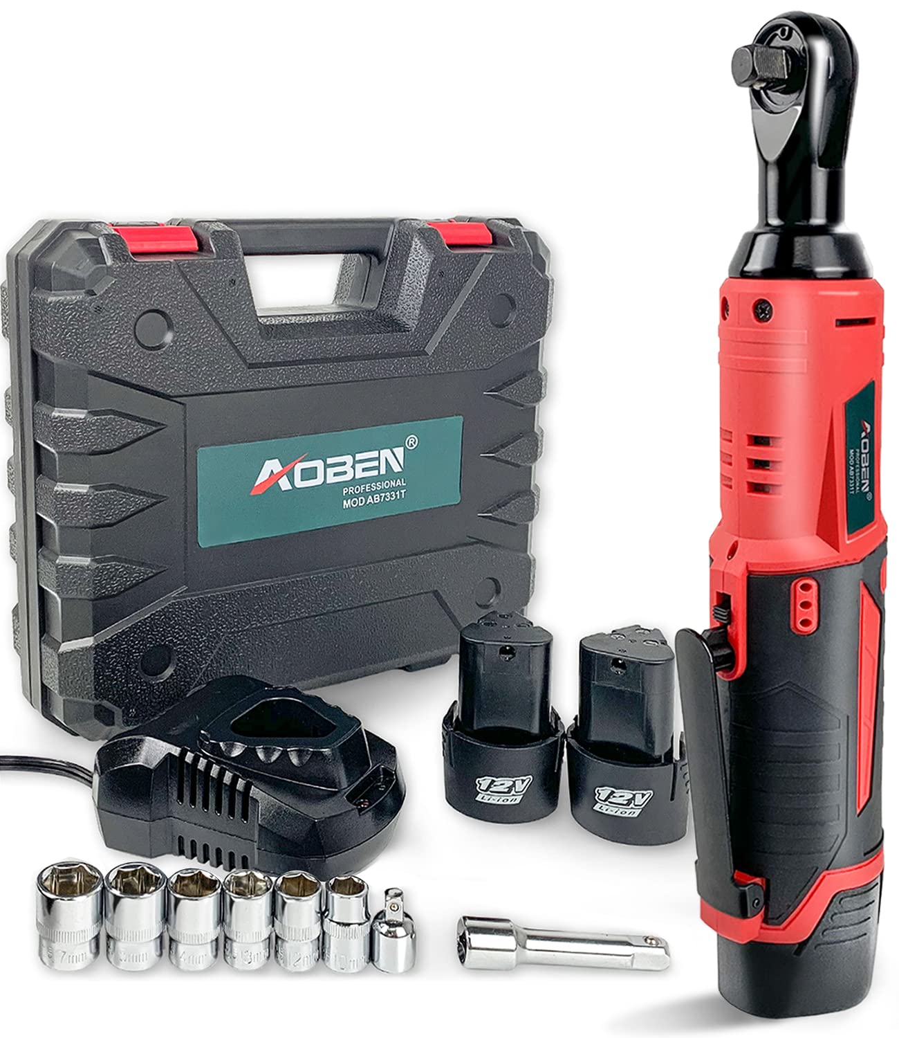 Mua AOBEN Cordless Electric Ratchet Wrench Set, 3/8" 12V Power Ratchet ...