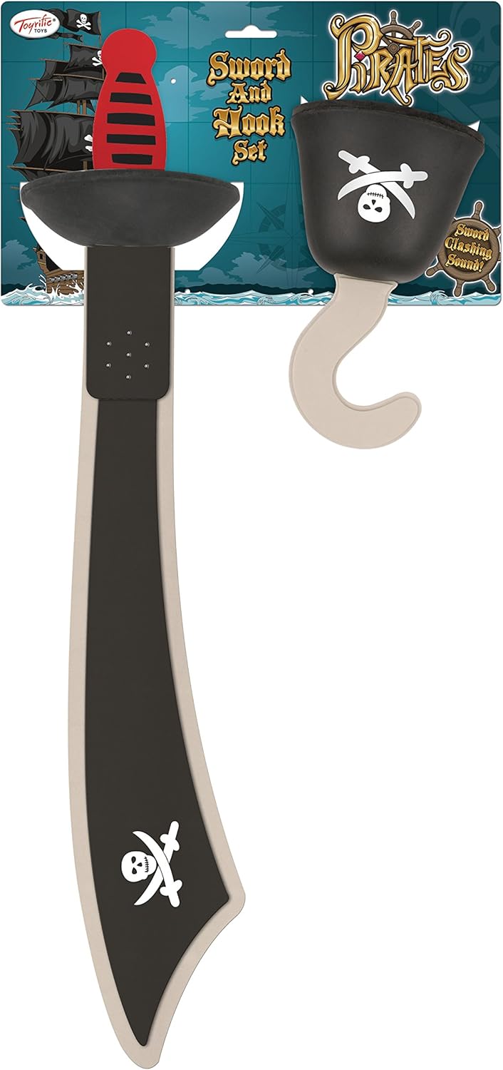 Toyrific Toy Pirates Sword and Hook Set One Size: Amazon.co.uk: Toys ...