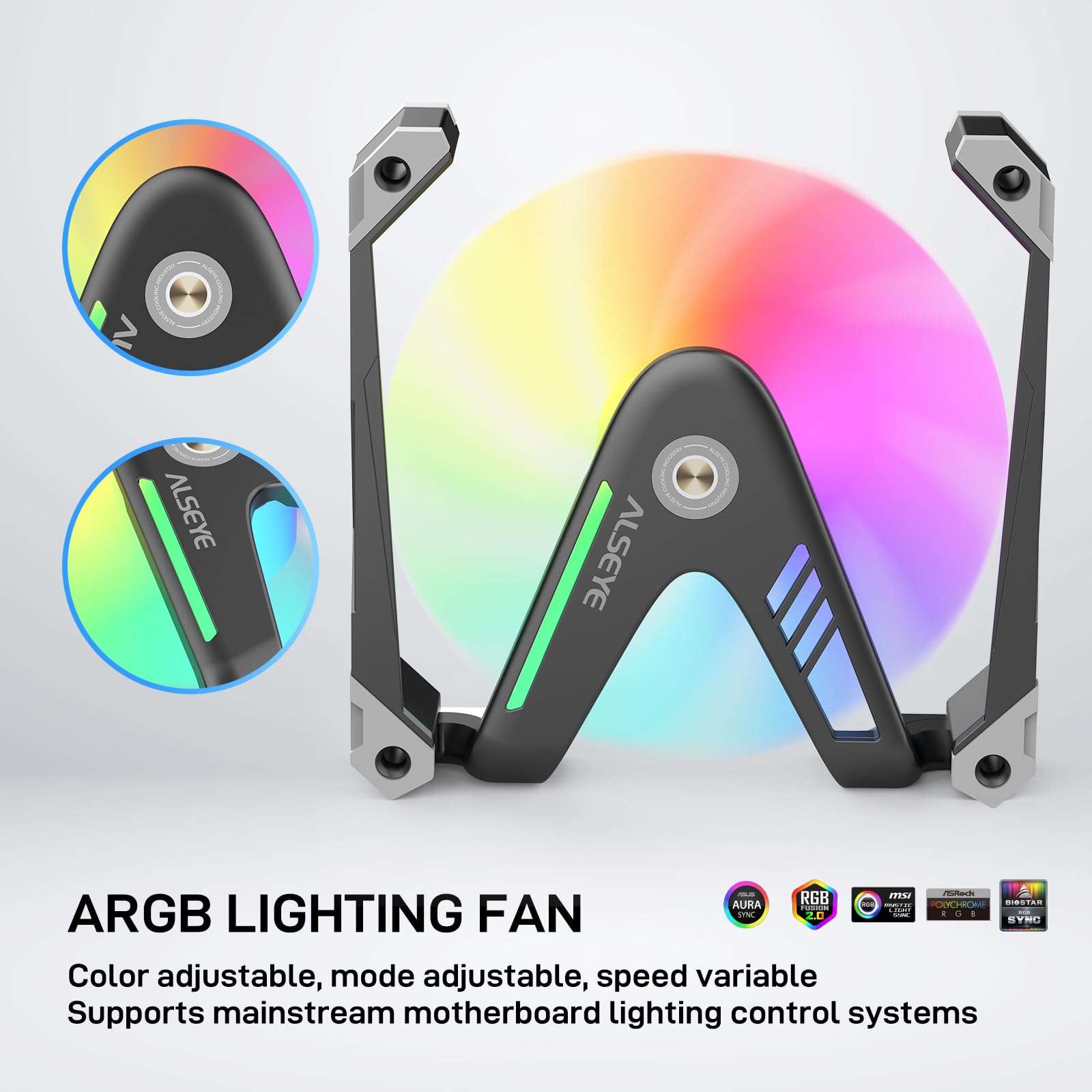 Mua ALSEYE W12 Pro Case Fan, Extraordinary 'W' Designed PC Fans, Full ...