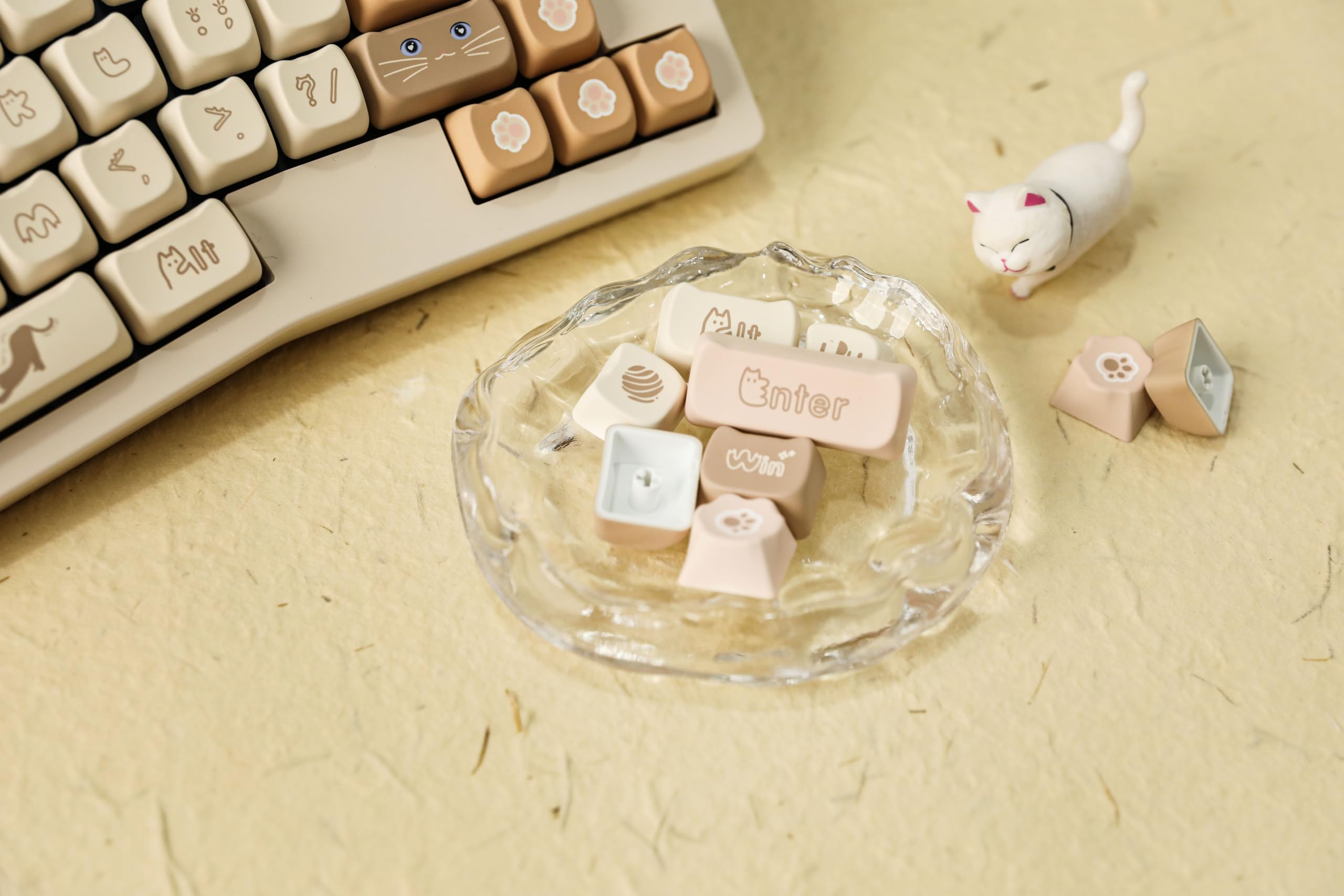 Mua EPOMAKER PurrCap 144 Keys PBT Keycaps Set, Custom Cat-shaped ...