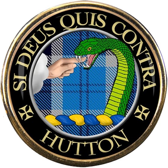 Hutton Scottish Clan Pin Badge: Amazon.co.uk: Clothing