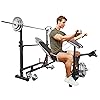 OppsDecor 600lbs 6 in 1 Olympic Weight Bench Set with Rack Leg ...