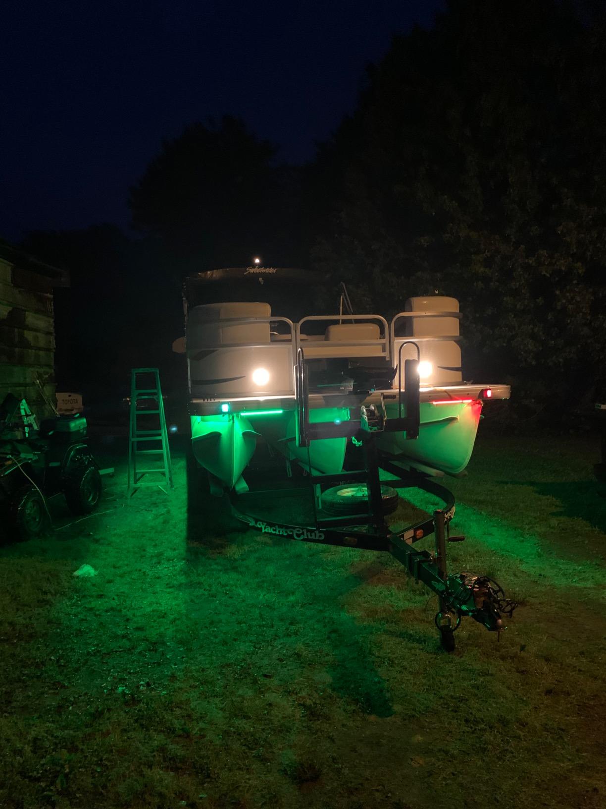 $40/mo - Finance Green Blob Outdoors Pimp My Pontoon (Choose Neon Blue ...