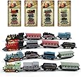 Amazon.com: CORPER TOYS Mini Train Toy Die-Cast Pull Back Steam Train ...
