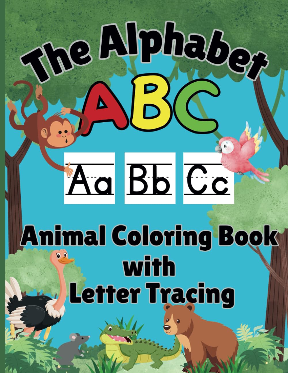 Mua The Alphabet Animal Coloring Book with Letter Tracing for Kids, Fun ...