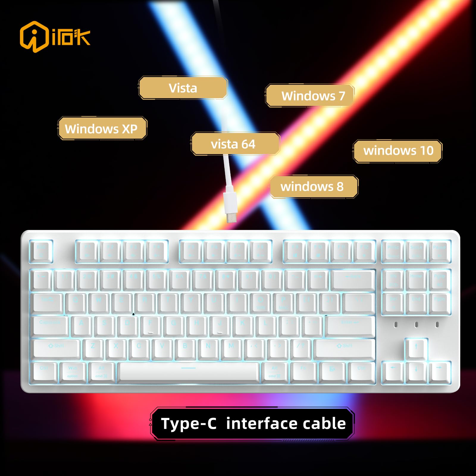 Mua IROK FE87/104 Pro Wireless hot-swappable Gaming Keyboard ...