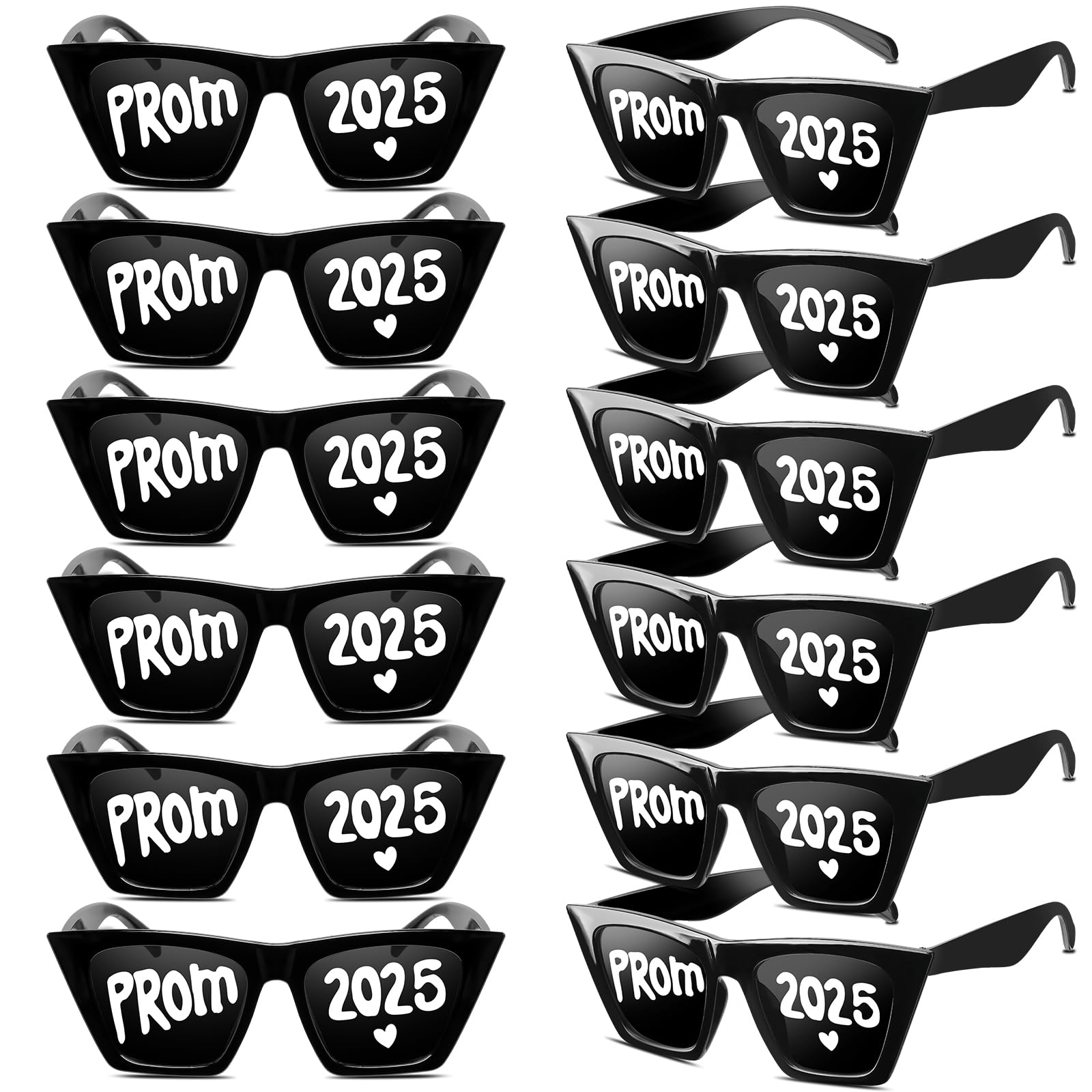Saysurey 6 Pcs 2025 Glasses 2025 Graduation Sunglasses Bulk Plastic ...