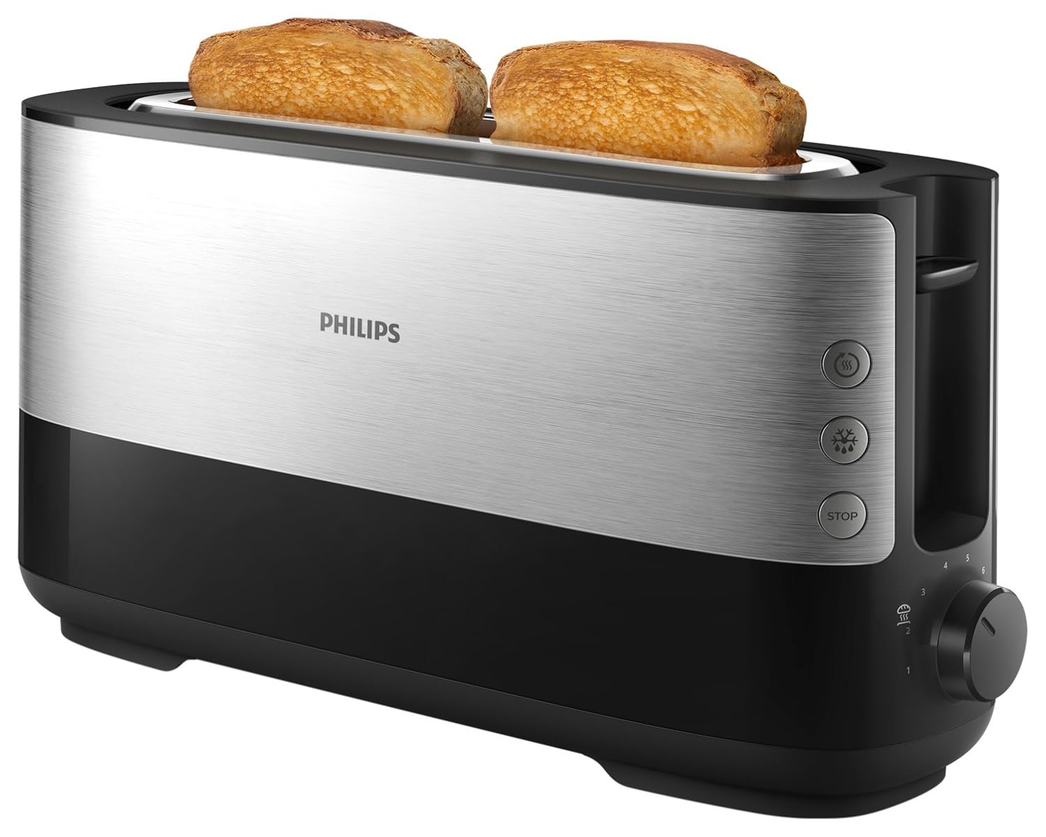 Philips HD2692/90 Toaster Daily Slot Extra Wide 1030 W Eject Cookie Key ...