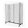 Bonnlo 5' x 2' Gondola Grid Panel Tower, Wire Gridwall with Rolling ...