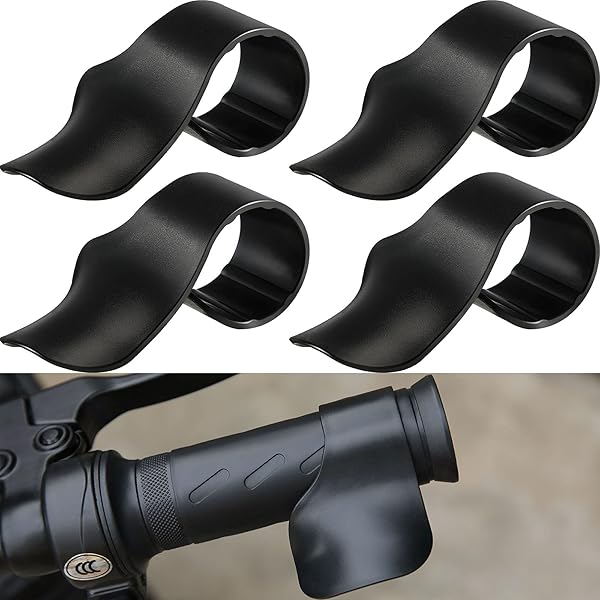 4 Pieces Black Motorcycle Throttle Mounted Motorcycle Throttle Holder ...