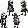 Amazon.com: EJWCIG Cool Skeleton Figurines Statue Cool Halloween Home ...