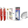 DIYSELF 2 Pack Box Cutter Retractable with 10 Pack Utility Knife Blades ...