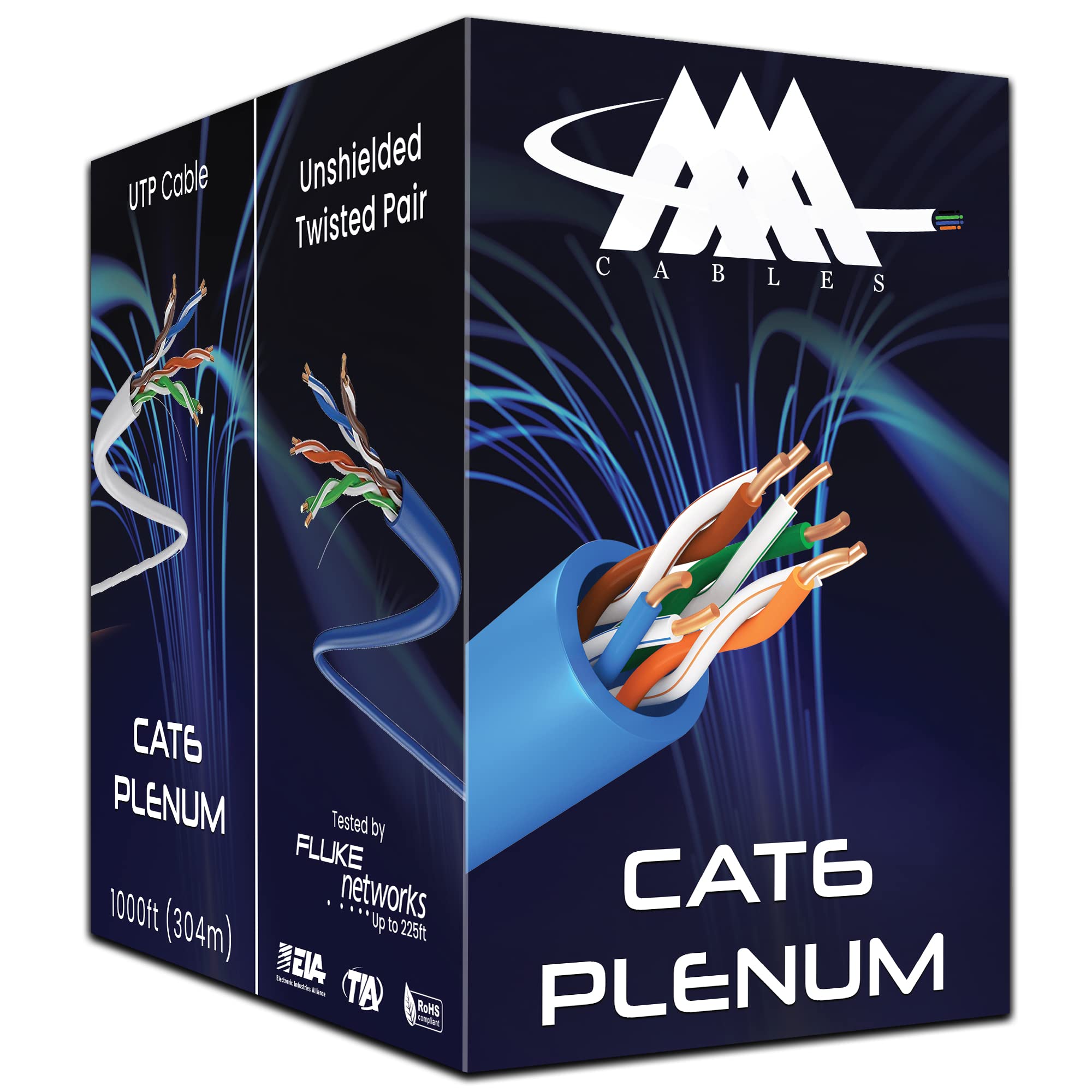 Mua AAA Cat6 Plenum Cable 1000ft | DSX-8000 Tested | 0.58MM Solid ...