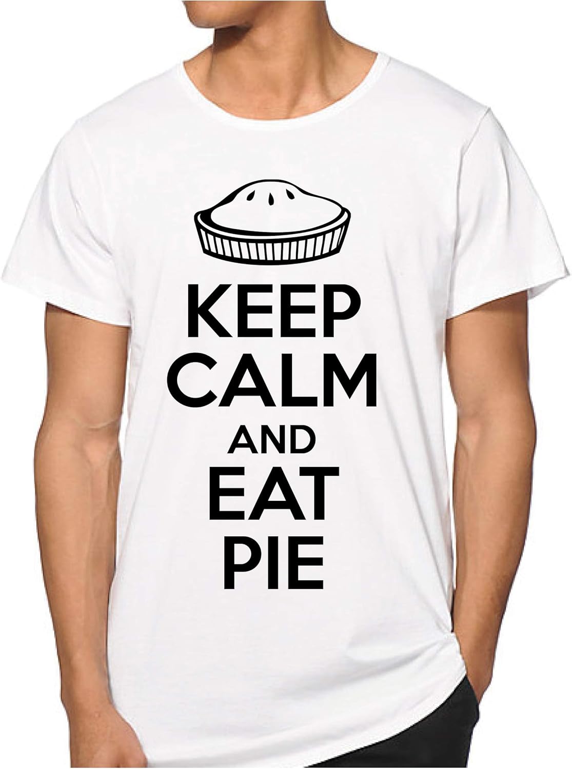 Keep Calm and Eat Pie Men T-Shirt: Amazon.co.uk: Clothing
