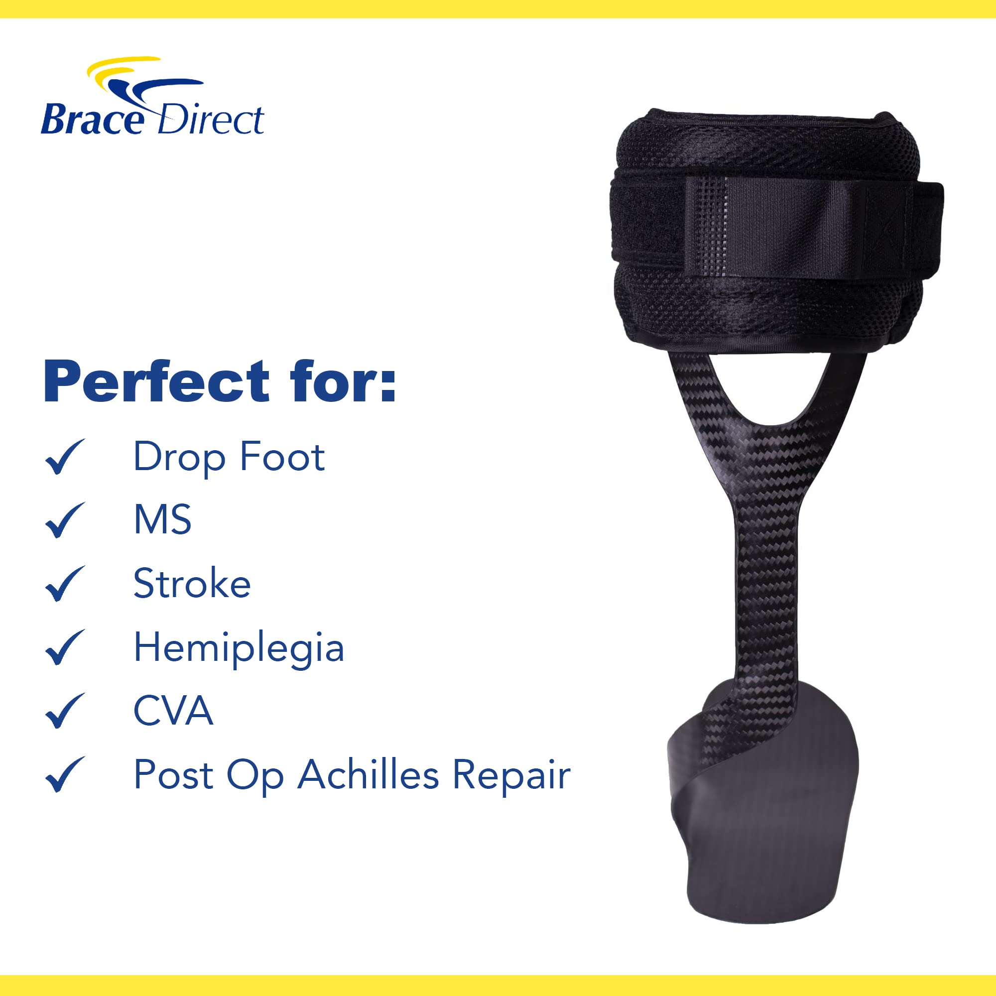 Mua Brace Direct Carbon Fiber AFO- Lightweight Design Ankle Foot ...