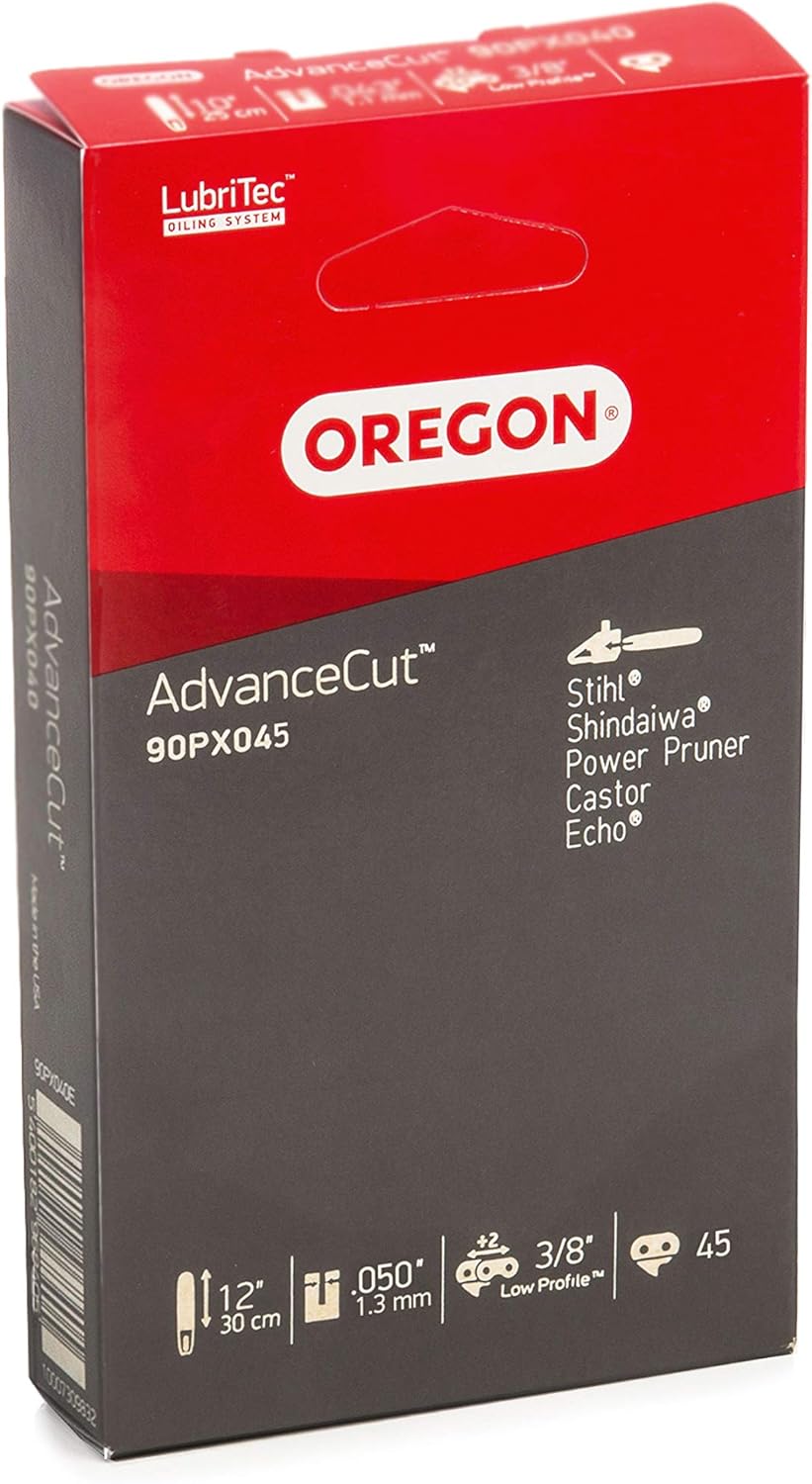 Oregon 90PX045E Chainsaw Chain 3/8″ Pitch – 0.043″ (1.1mm) Gauge 45 ...