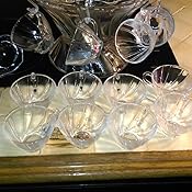 Bol à Punch – 27 pièces en verre vintage en verre Punchbowl avec 12 ...