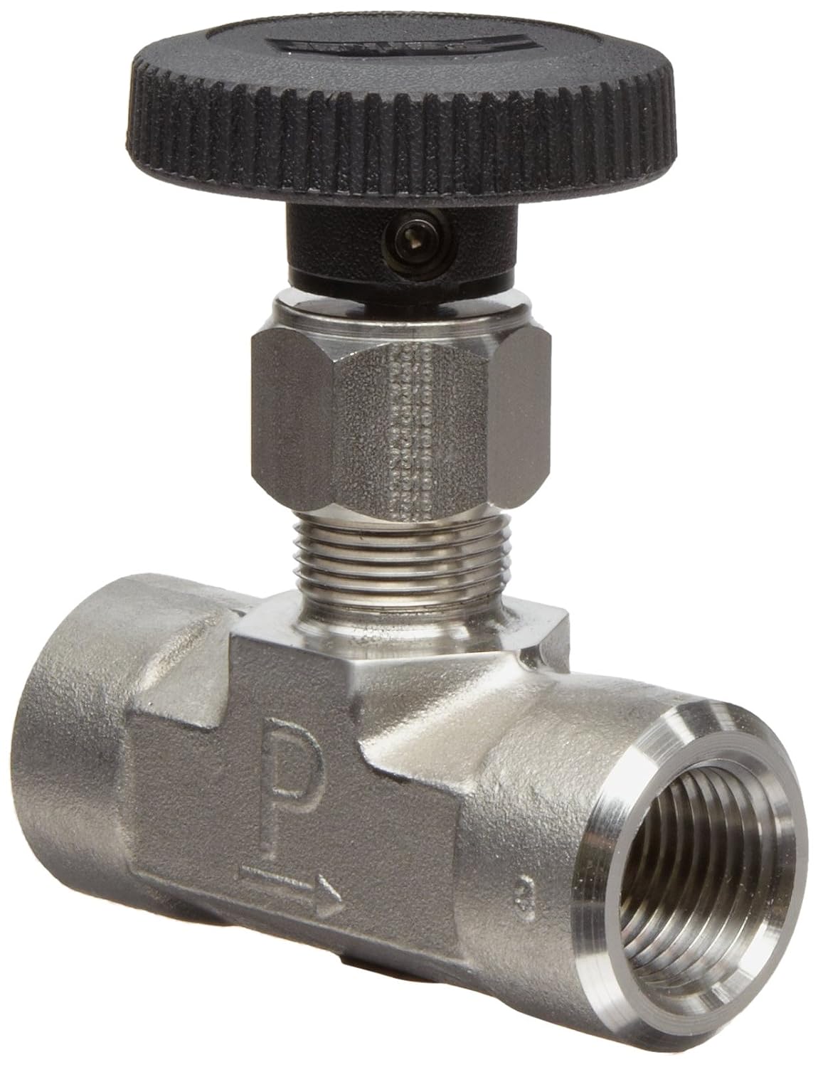 1/4 NPT Female Parker V Series Stainless Steel 316 Needle Valve Hand ...