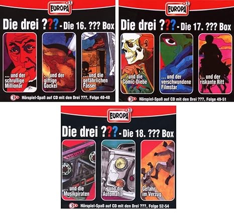 Die Drei ??? (Fragezeichen) - Folgen 46-54 (3 CD Box 16+17+18) im Set ...