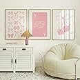 Amazon.com: Coquette Wall Decor Pink Bow Wall Art Girl Room Canvas ...