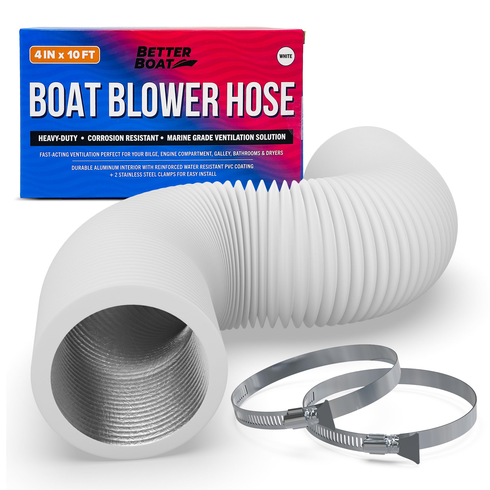 Mua Boat Blower Hose 4 Inch Marine Exhaust Hose 10' Bilge, Engine ...