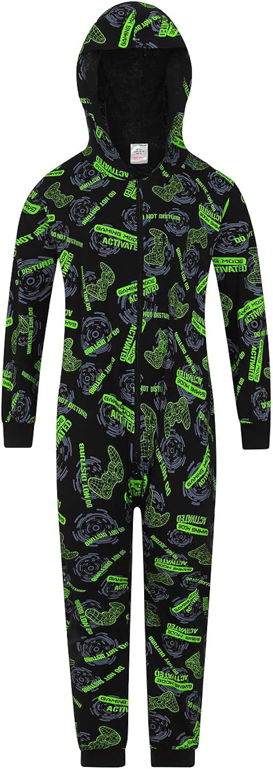 The Pyjama Factory Boys Gaming Mode Activated Gaming Sleepsuit: Amazon ...