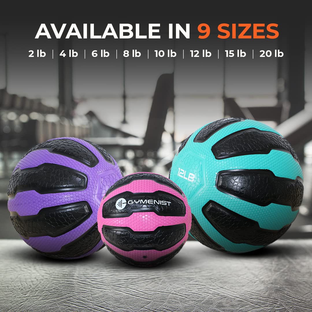 Mua GYMENIST Rubber Medicine Ball with Textured Grip, Available in 9 ...