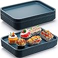 Amazon.com | 20 Pcs Fast Food Serving Tray 10" x 14" Plastic ...