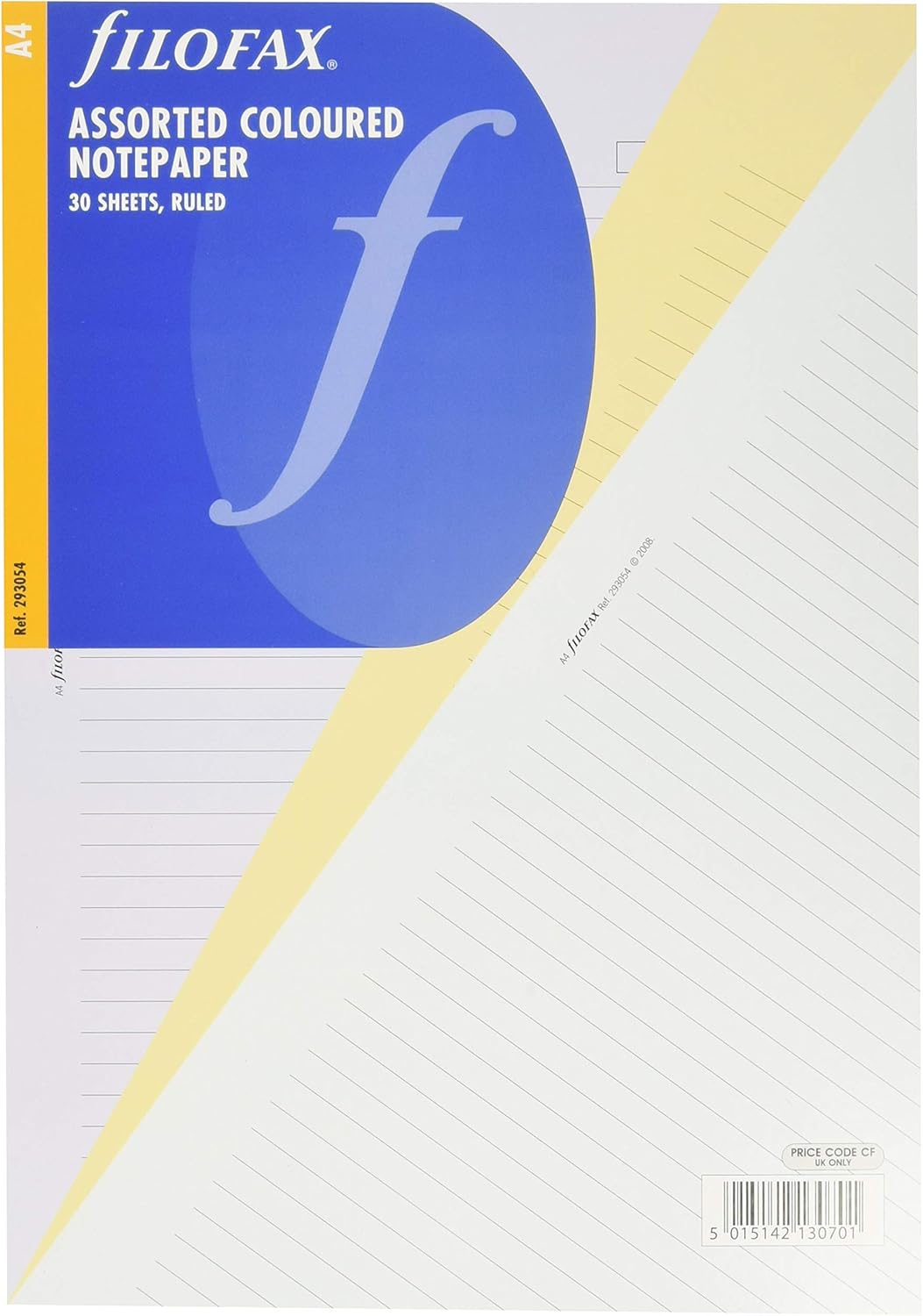 Filofax A4 Feuilles de Notes Lignées Coloris Assorties: Amazon.fr ...