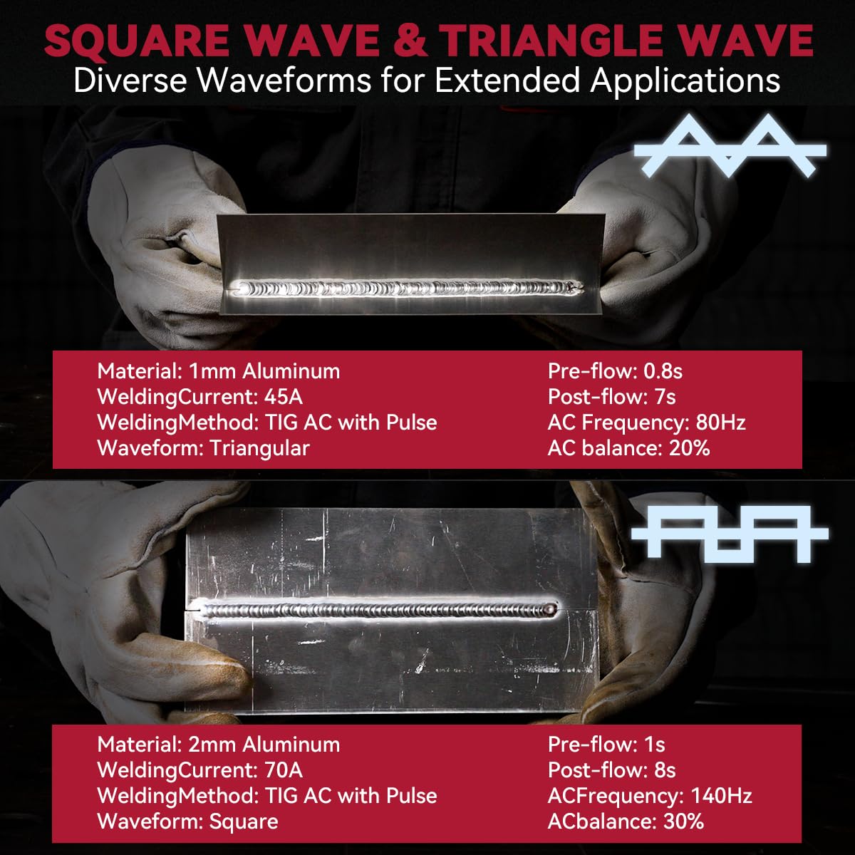 Mua ARCCAPTAIN TIG Welder AC/DC 200Amp with Pulse, Aluminum TIG Welder ...