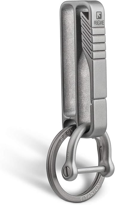 TISUR Key Chains for Mens, Titanium Keychain Hook for Belt, Belt Loop ...