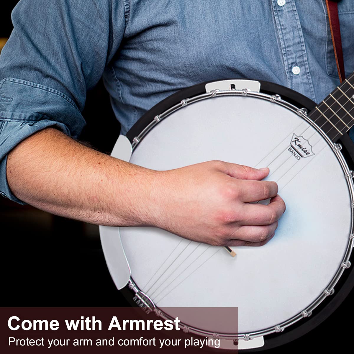 Kmise Banjo 5 String Banjos,Professional Full Size 38 Inch Open Or ...