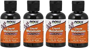 Amazon.com: Liquid Melatonin 3mg (Pack of 4) Now Foods 8 oz. (4 x 2 oz ...