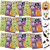 Amazon.com: JOYIN 36 PCS Halloween Make-a-face Sticker Sheets Make Your ...