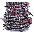 Amazon.com: Artificial Barbed Wire Ribbon Trim Real Leather Cord for ...