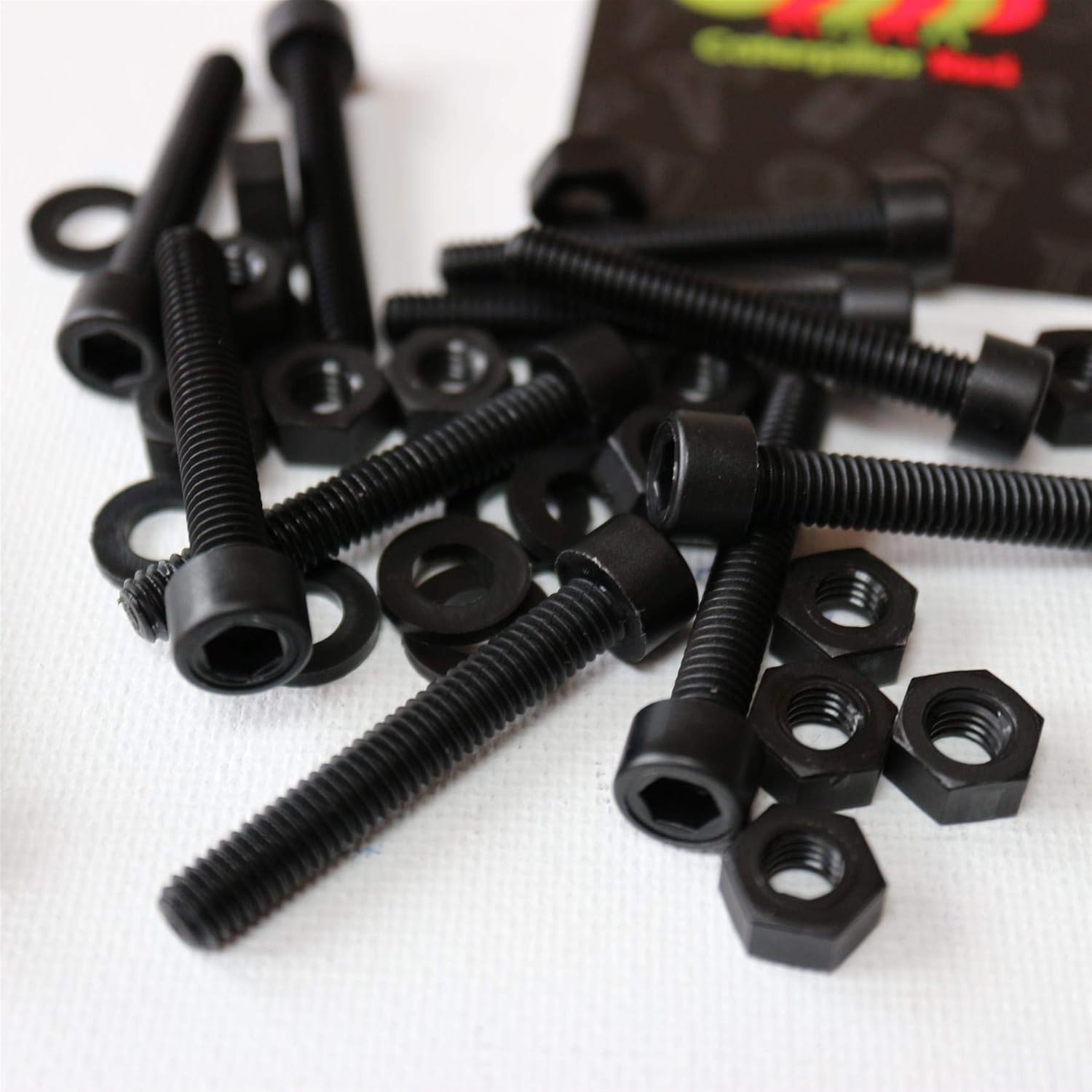 50 x Black Nylon Socket Head, Plastic Machine Screws, M6 x 40mm ...