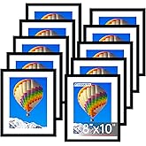 Amazon.com - FIXSMITH 8x10 Picture Frame Set of 10, Photo Frame Bulk with HD Plexiglass, Display ...