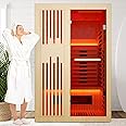 Amazon.com : MEISSALIVVE Full Spectrum Sauna for Home,1~2 Person Indoor Infrared Sauna Room with ...