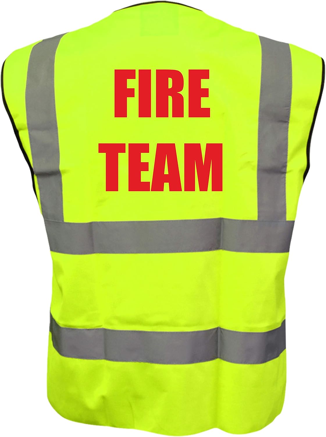 Fire Team Yellow High Visibility Hi Vis Viz Vest Safety Waistcoat ...